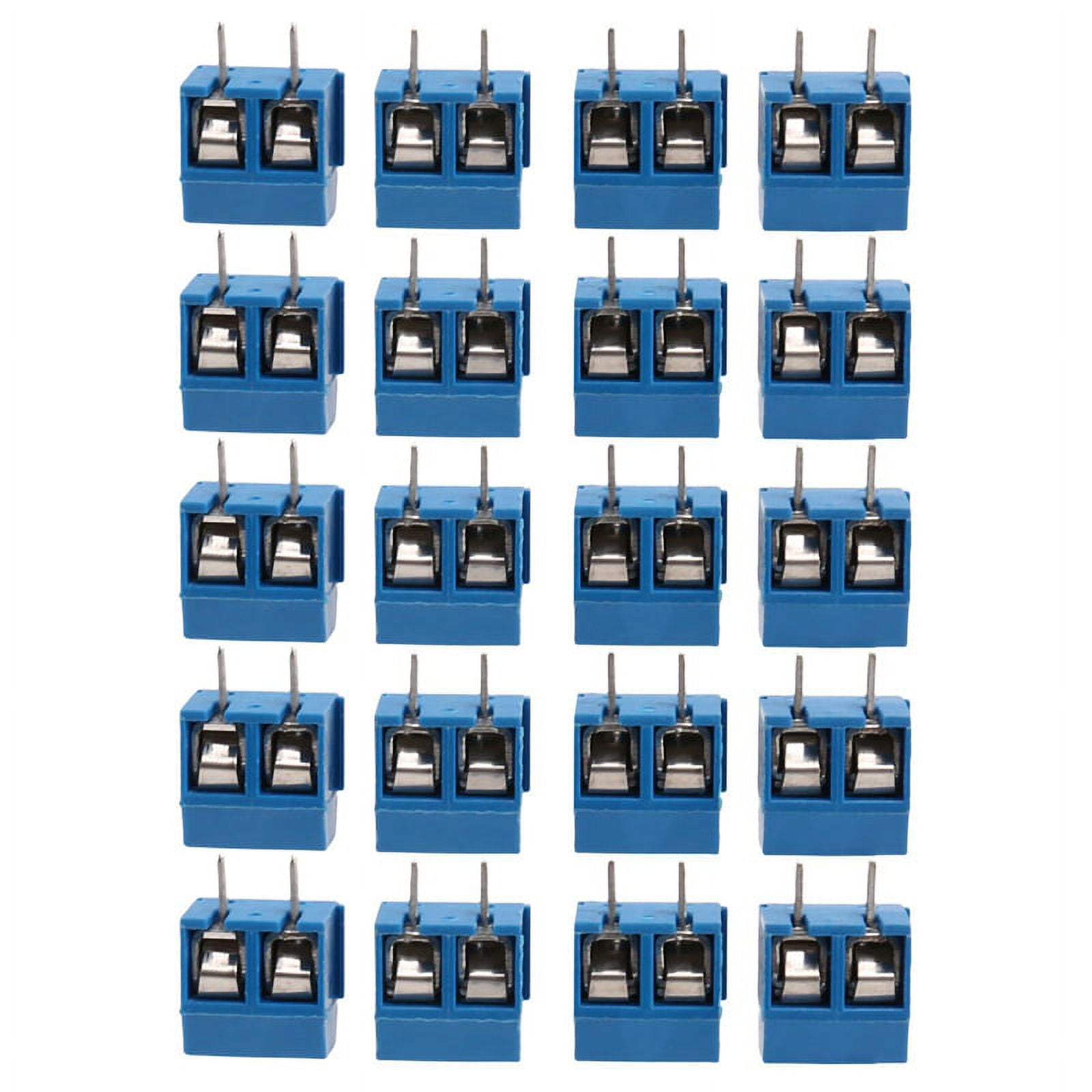 2-Pin Screw Terminal Block Connector 5.08mm Pitch Panel PCB Mount ...