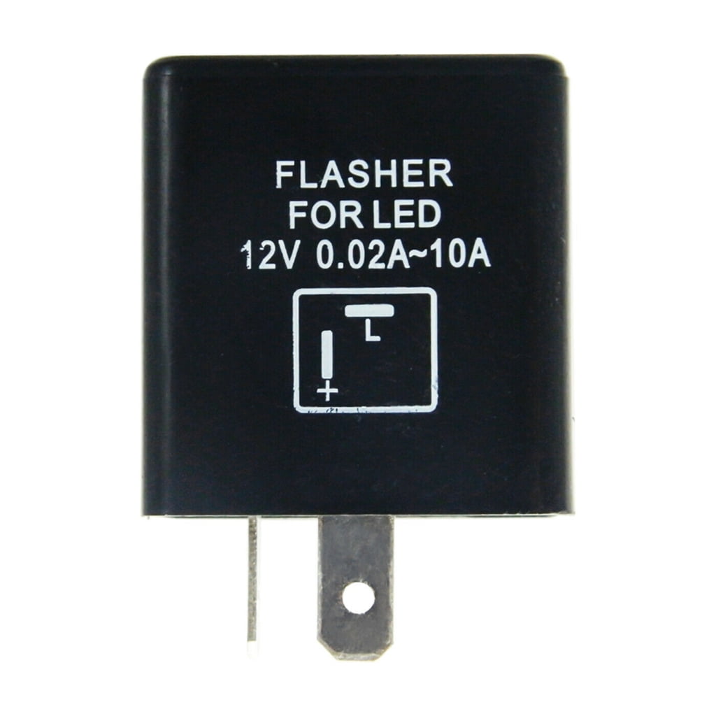 2 Pin Terminals Electronic LED Flasher Relays For Motorbike Turn Signal ...