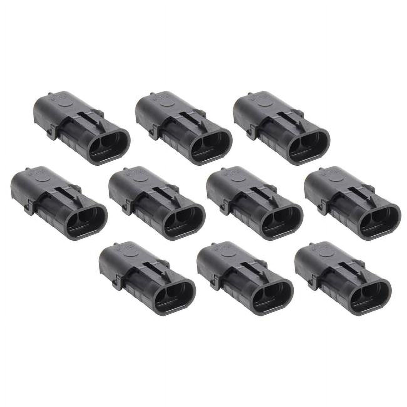 2 Pin Weather Pack Shroud Housing, Pack of 10 - Walmart.com