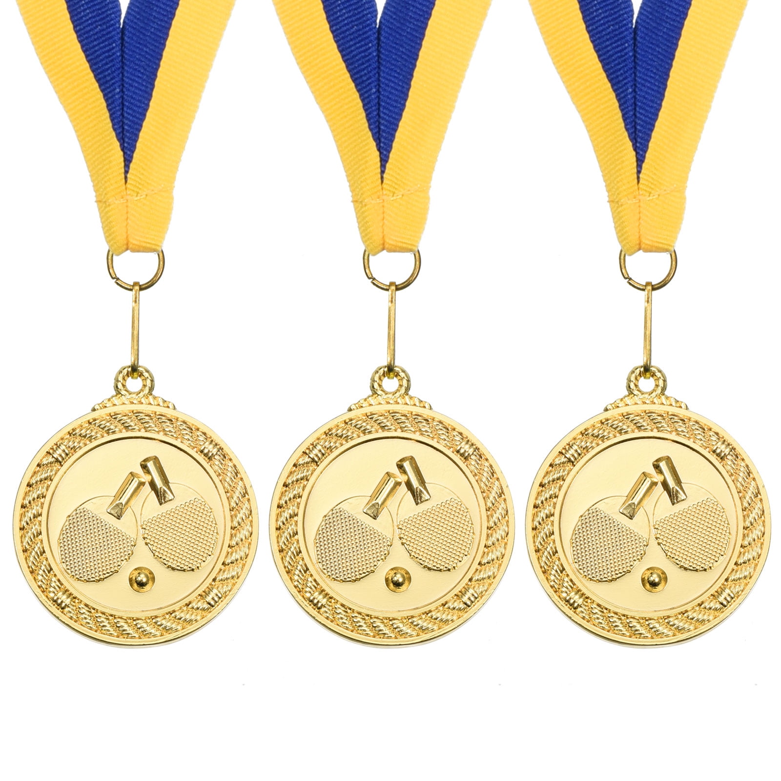 2" Ping Pong Medals Table Tennis Award Medals Gold Medal with Ribbon ...