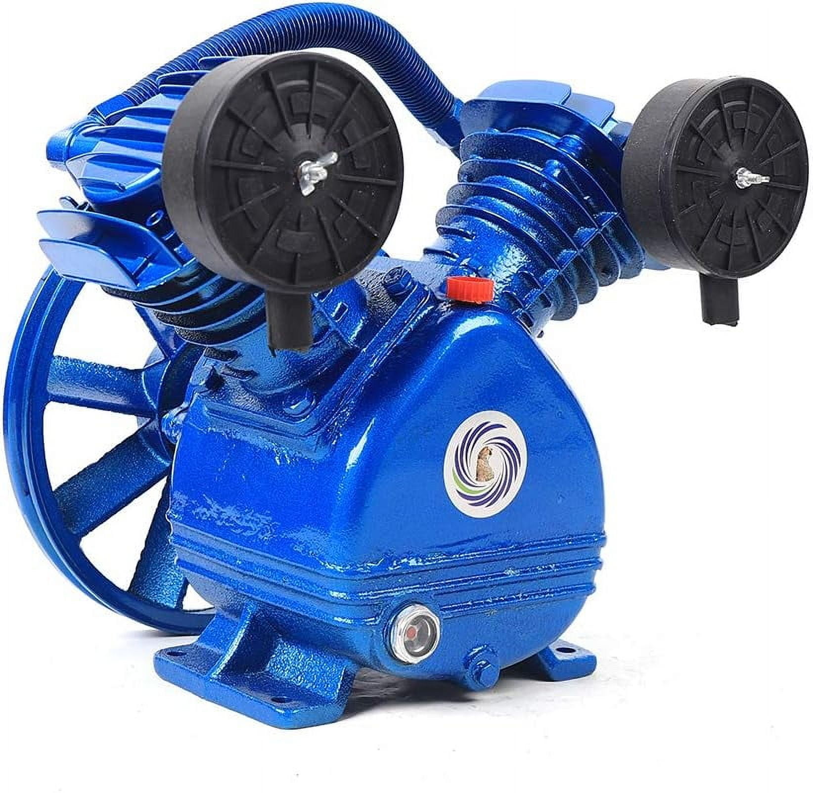 2-Piston V Style Twin Cylinder Air Compressor Head Pump,2200W 1050rpm ...