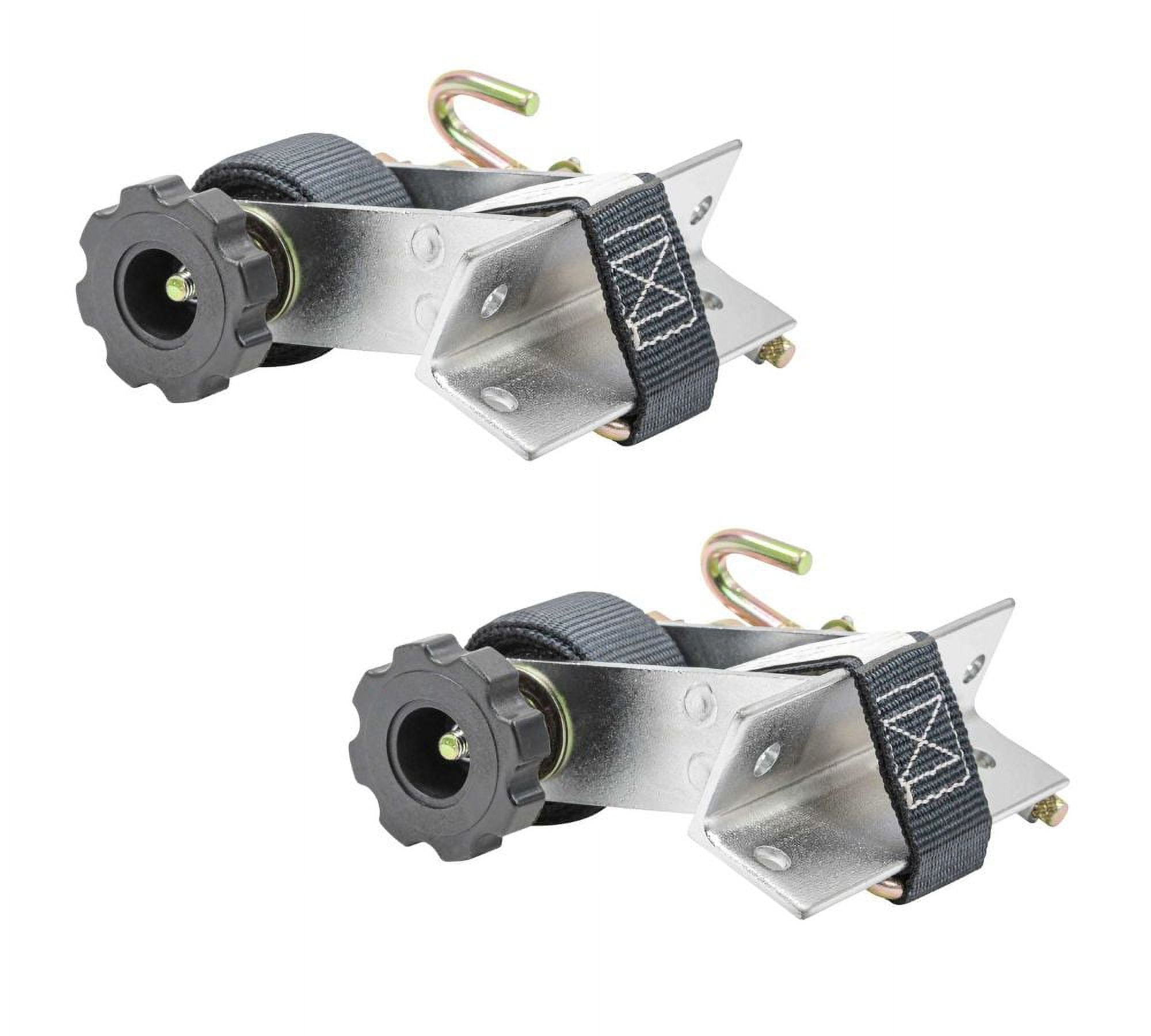 2 Pk 1-1/2" x 7' Ladder Rack Ratchet Tie-Down Straps (Pair) Square Tube ...