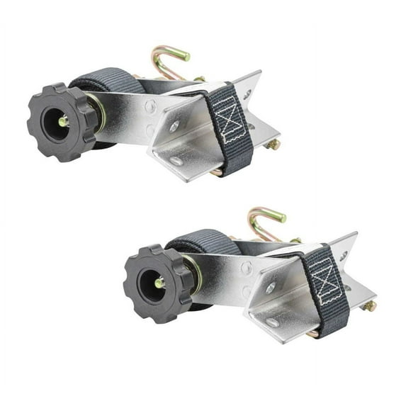 2 Pk 1-1/2" x 7' Ladder Rack Ratchet Tie-Down Straps (Pair) Square Tube ...