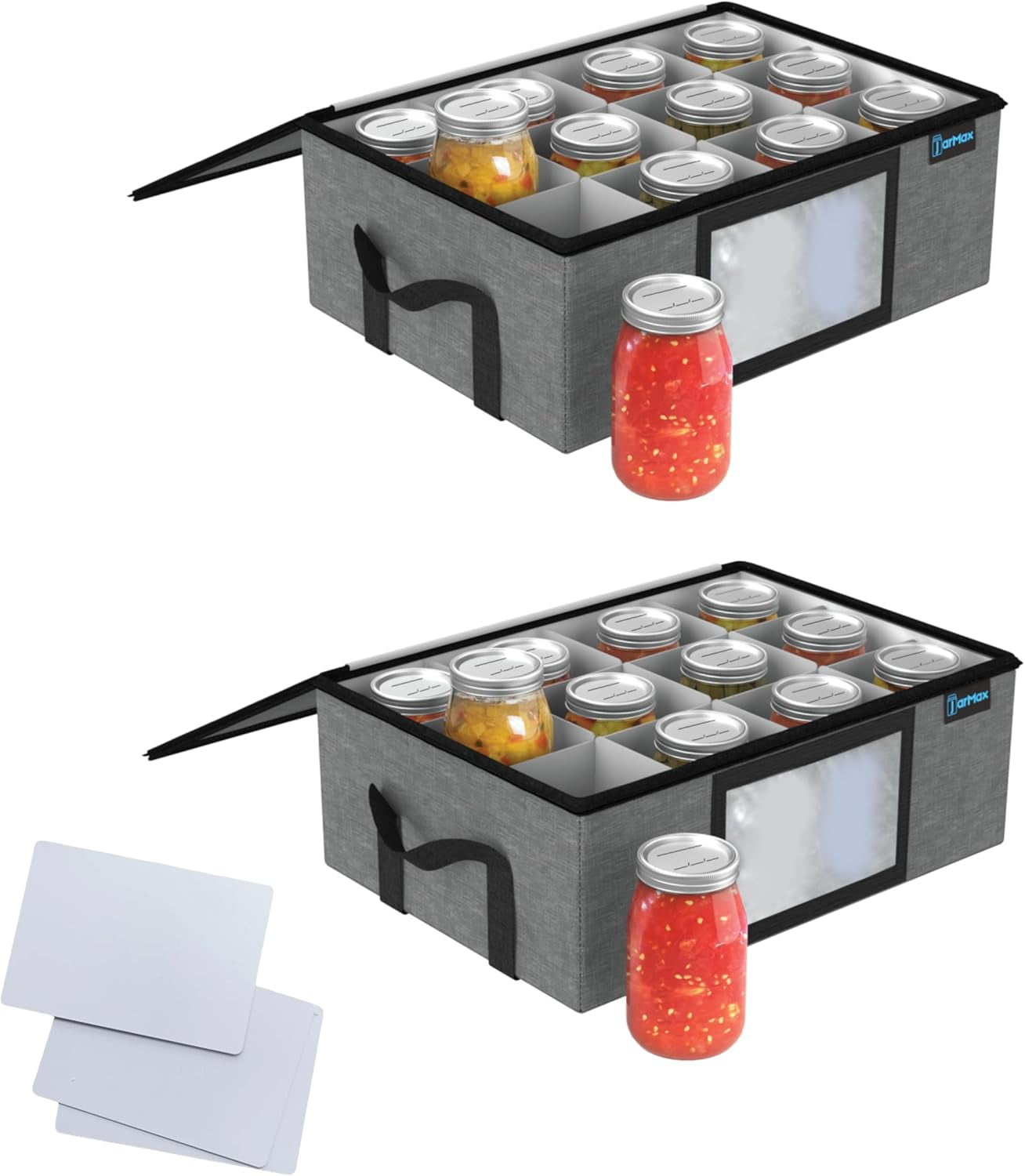 2 Pk 16oz Pint Mason Jar Organizer-Sturdy Canning Jar Storage Bag-Bag ...