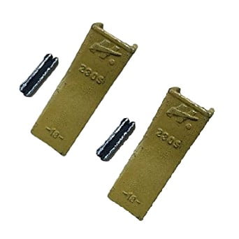 2-Pk 230S 23 230 Bucket Digging Teeth With Flex Pin's 23pn 1914200230 ...