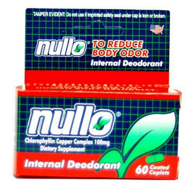 2 Pk 60ct Nullo Internal Deodorant Caplets Oral Colostomy Ostomy Pouch ...