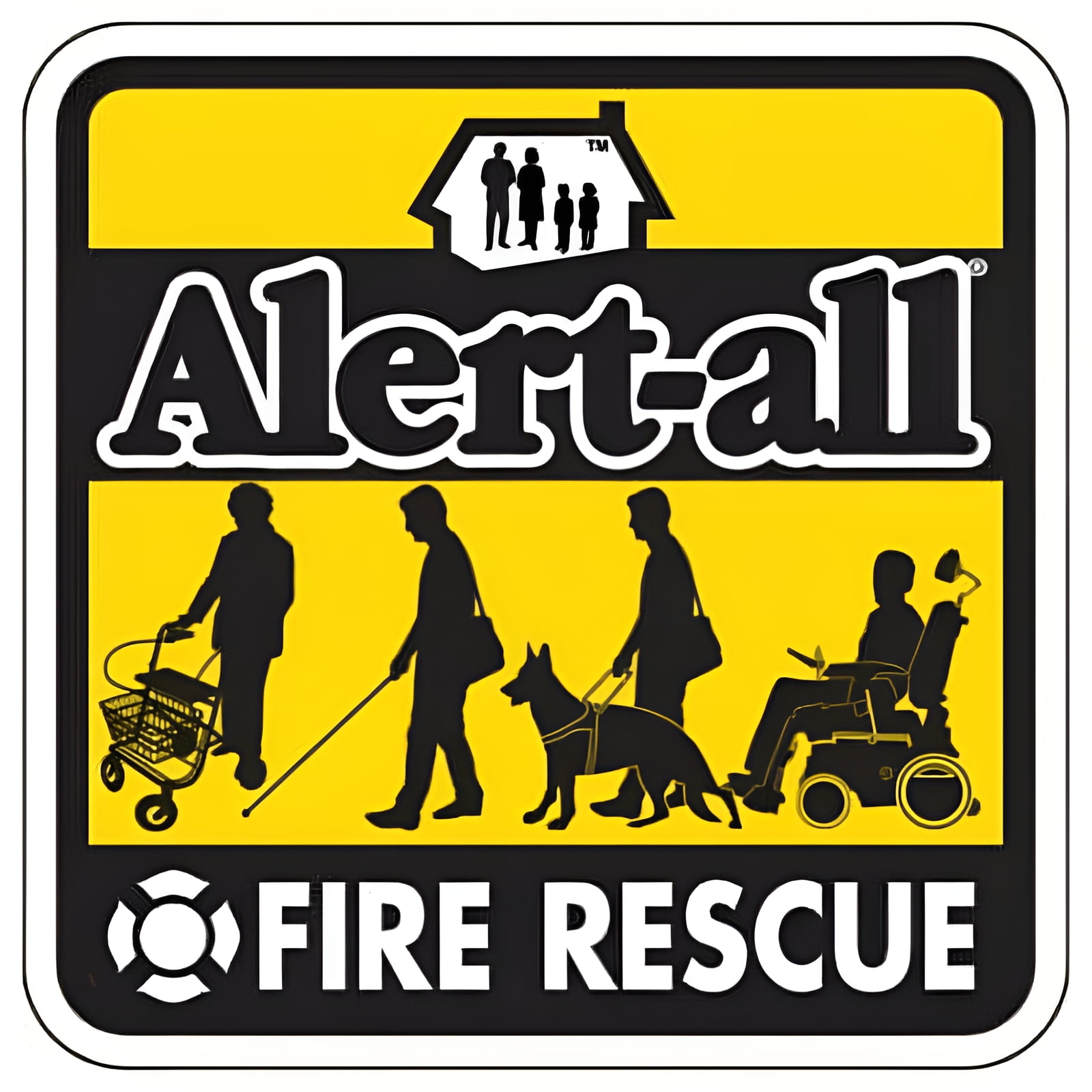 2 Pk Alert-All Fire Rescue Window Clings -Elderly-Handicapped-Special ...