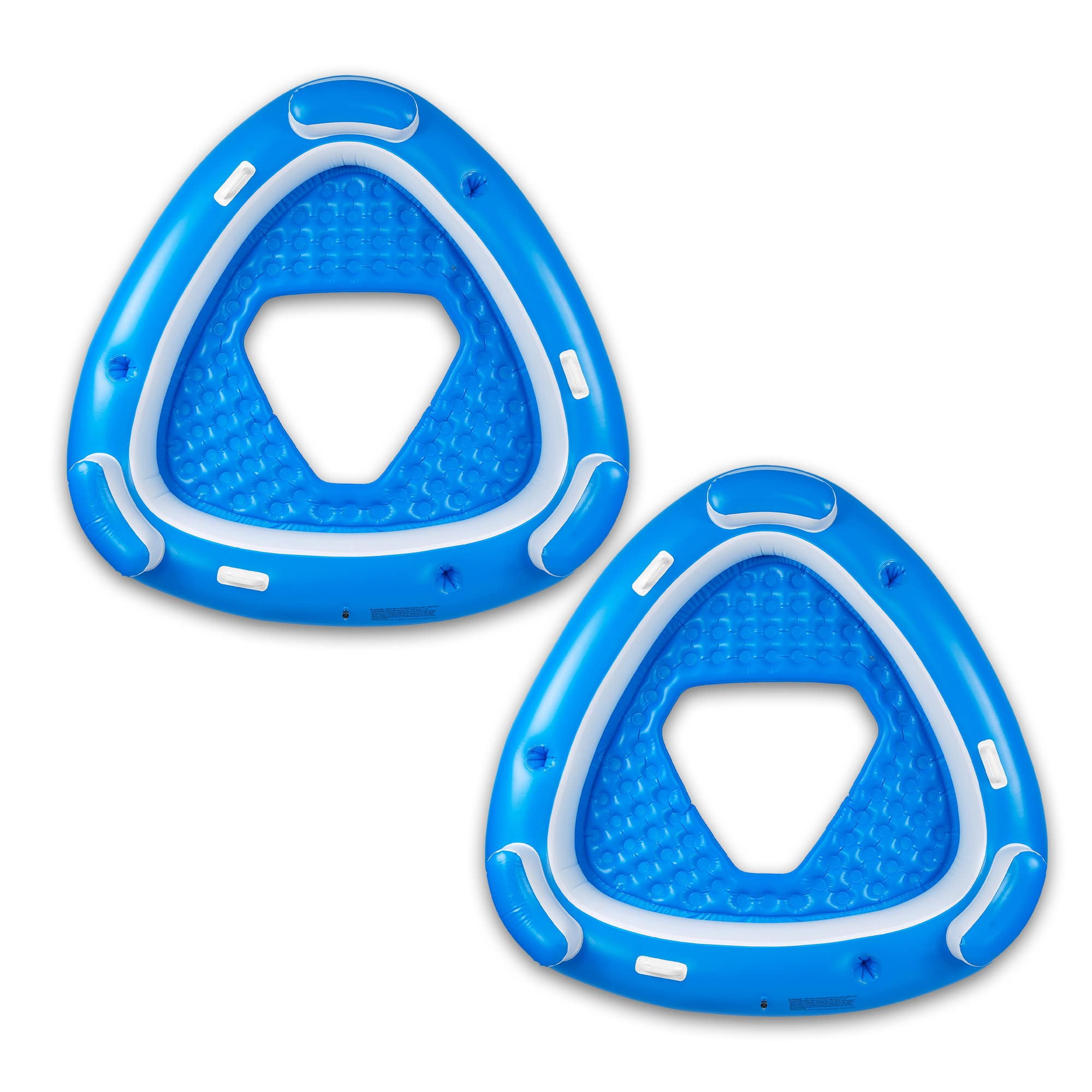2 Pk Blue Floating Island Pool Float - Walmart.com