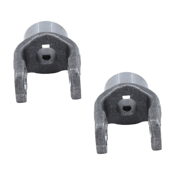 2 Pk DL-EY-1000 Heavy Duty Differential End Yoke - Steel Straight Round ...