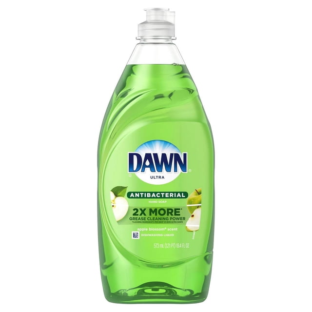 2 Pk. Dawn Ultra Antibacterial Dishwashing Liquid, Apple Blossom 19.4 ...