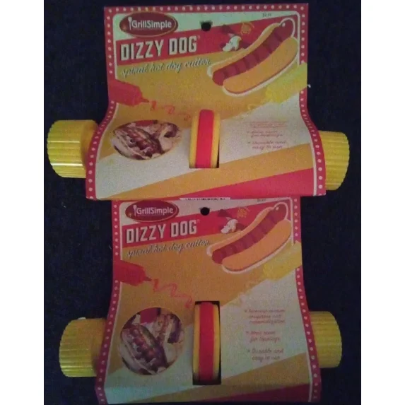 2 Pk Dizzy Dog Hot Dog Spiralizer Cutter Grillsimple - Walmart.com