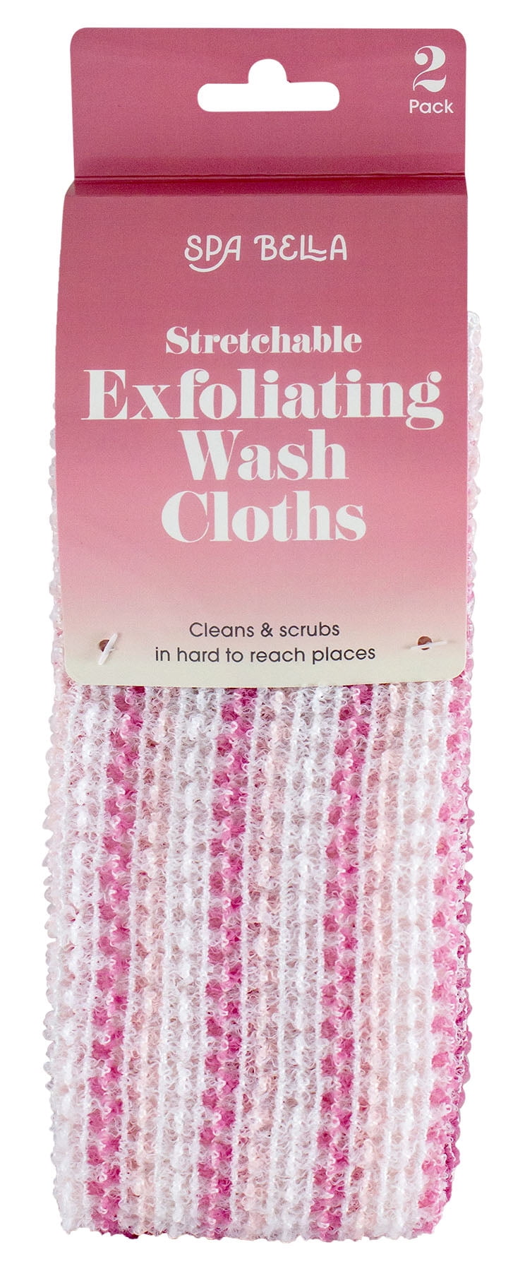 Walmart Exfoliating Stretchy Washcloth 2 Count Stretchable textured ...
