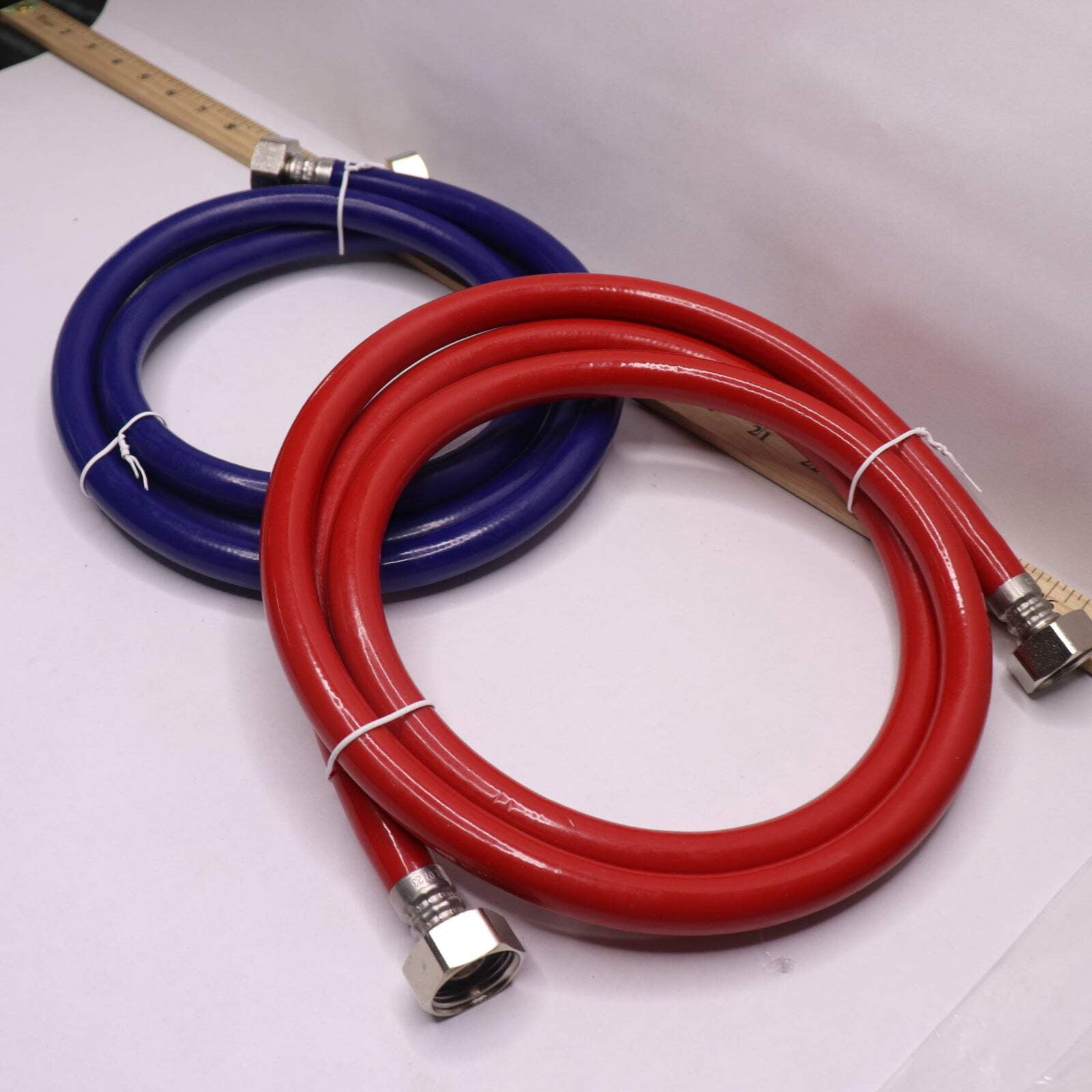 (2-Pk) Homewerks Washing Machine Fill Hose Red/Blue 6' HRBFIL06B ...