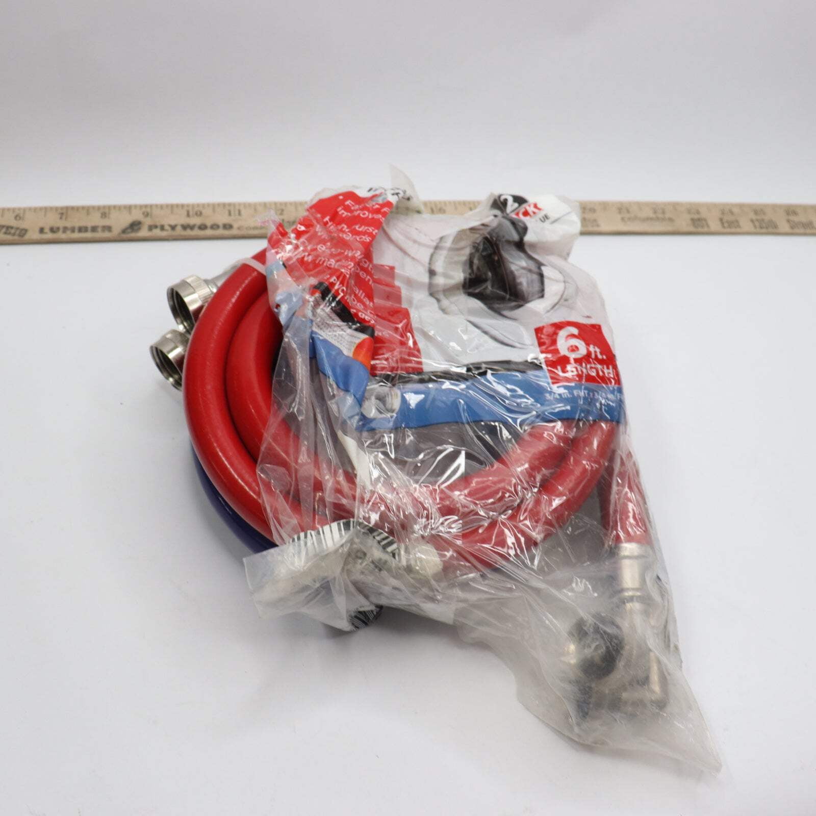(2-Pk) Homewerks Washing Machine Supply Hose Red/Blue 6 Ft HRBFIL07B ...