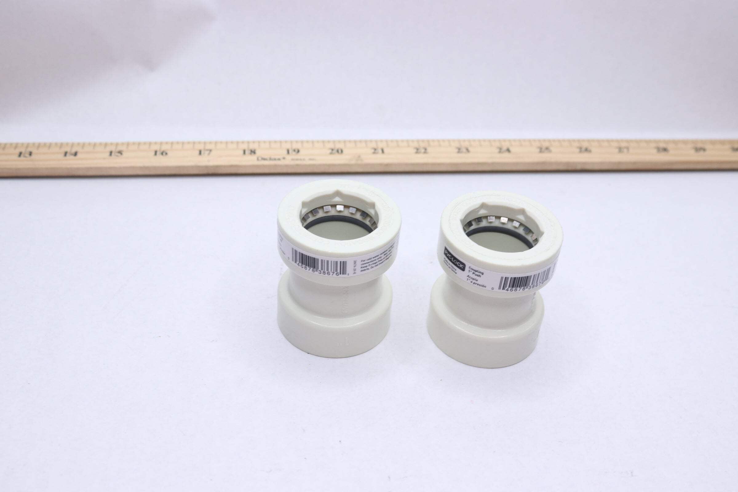 (2-Pk) Orbit PVC-Lock Coupling White 1 38676 - Walmart.com