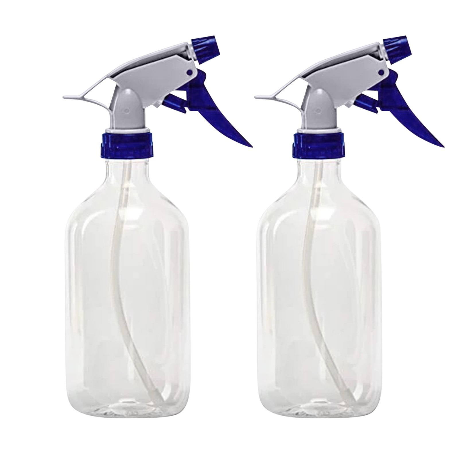 2 Plastic Spray Bottles Clear Empty Spray Bottle Sprayer With Adjustable Nozzle For Cleaning ...