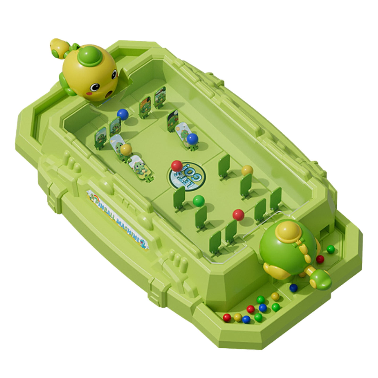 2 Player Desktop Pinball Game Machine Parent Child Interactive Battle ...