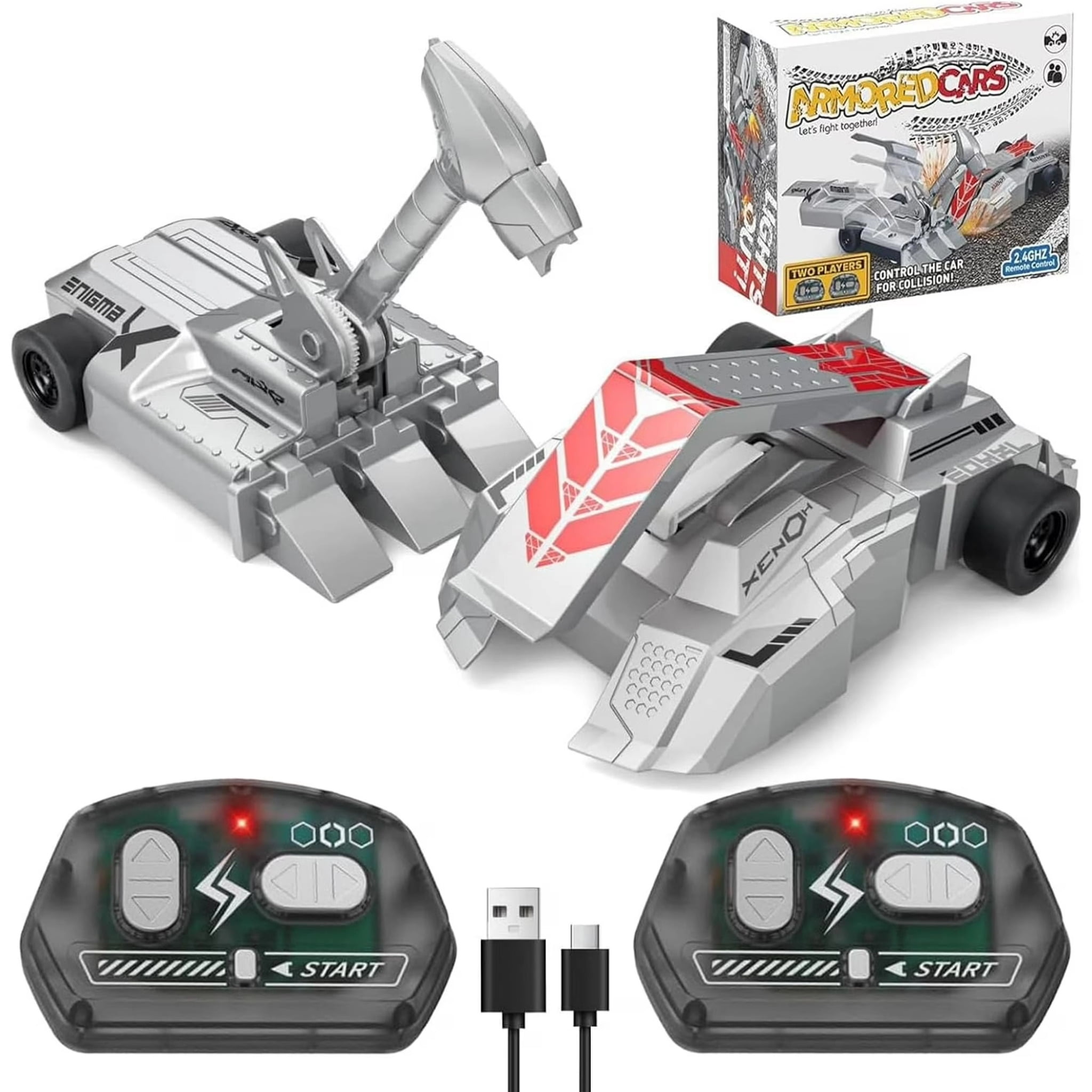 2-Player RC Battle Robots Set – Wireless Fighting Toys for Kids, 2.4 G ...