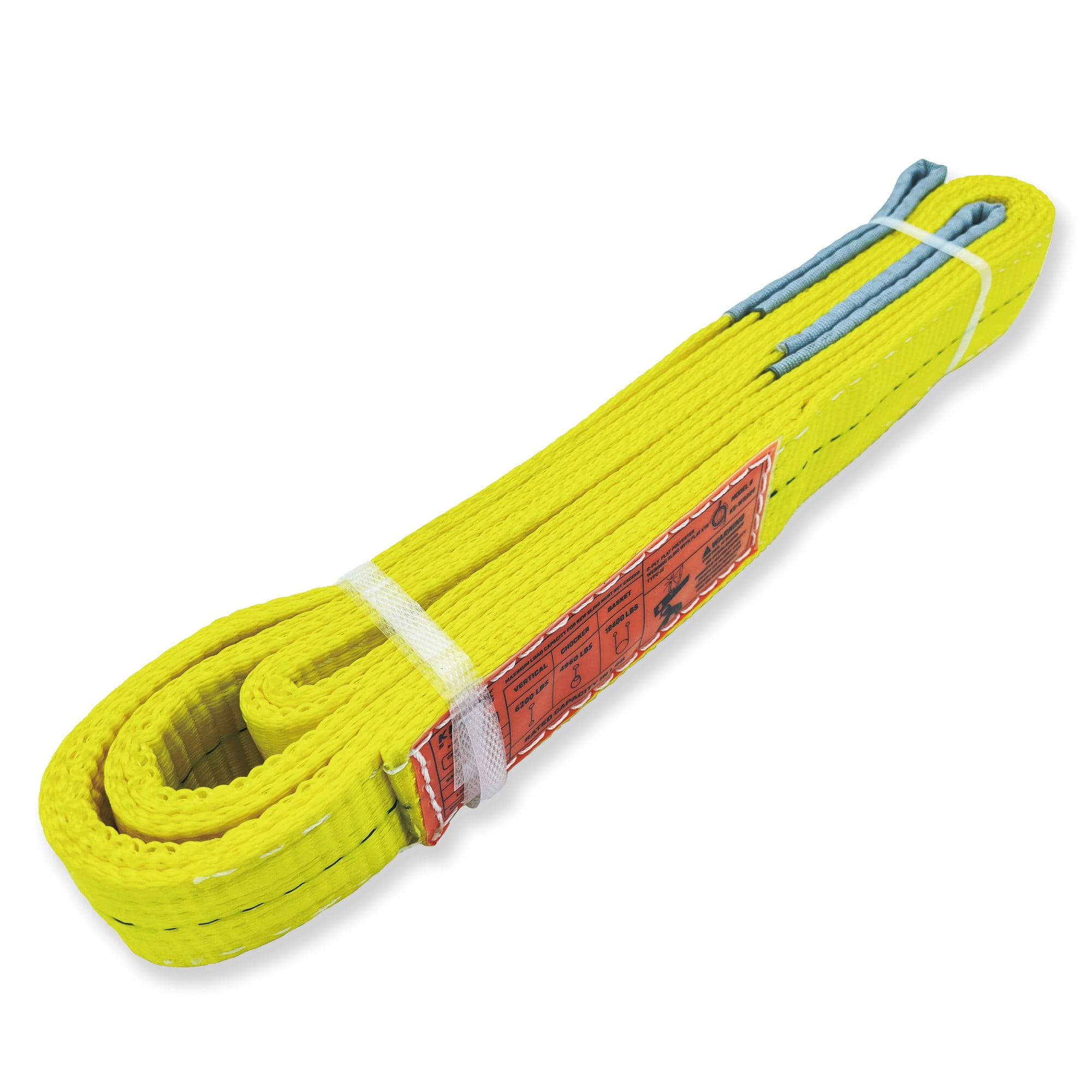 2-Ply Lifting Straps 2”x 6 ft Webbing Sling Tree Saver 1Pack Heavy Duty ...