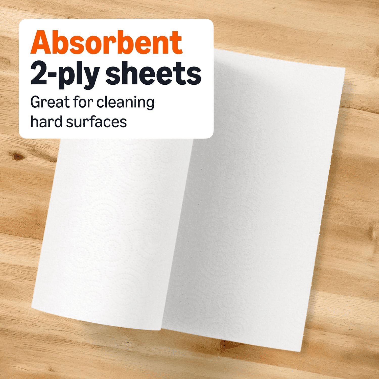 2-Ply Paper Towels, 2 Basics Rolls = 6 Regular Rolls, Everyday Value ...