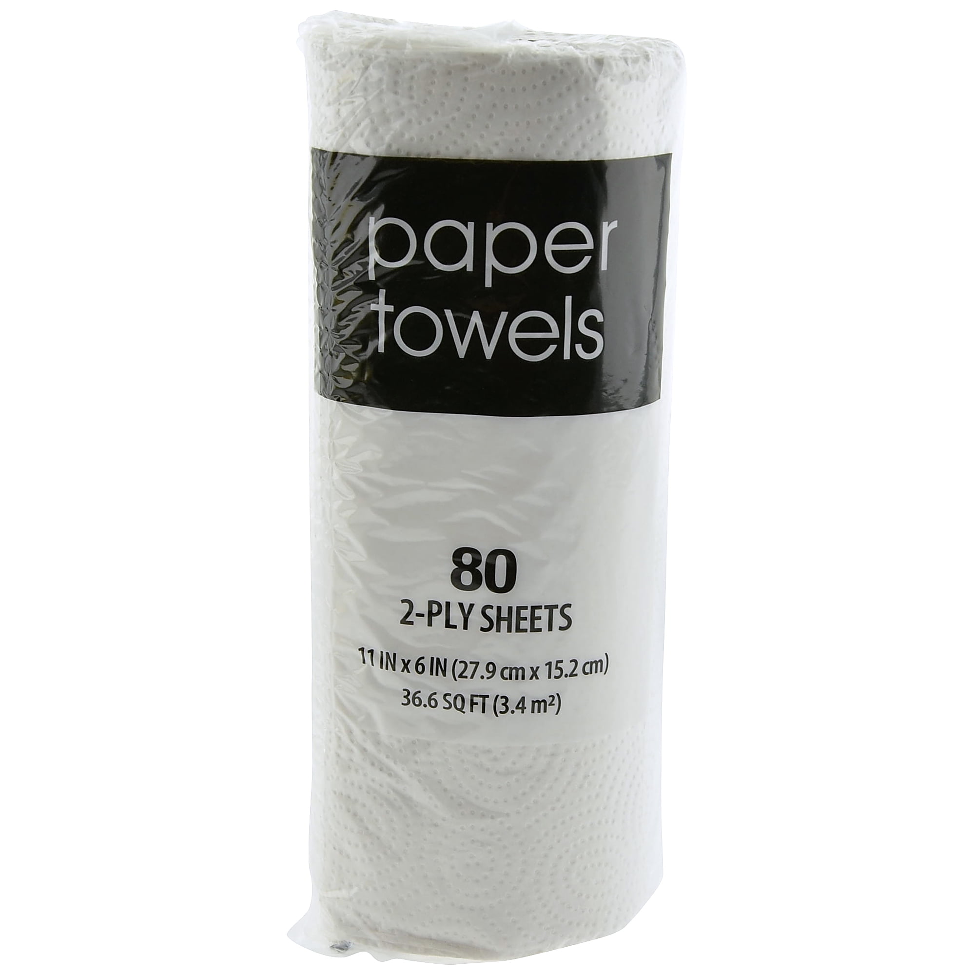 2-Ply Roll Paper Towels, White, 80 Sheets - Walmart.com