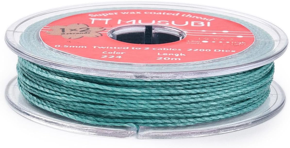 2-Ply Round Waxed Cotton Thread Cords Import from Japan Medium ...