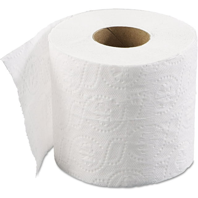 2-Ply White Toilet Tissue Rolls, Disposable Soft Absorbent Rolls, 500 ... 2-Ply White Toilet Tissue Rolls, Disposable Soft Absorbent Rolls, 500 ...