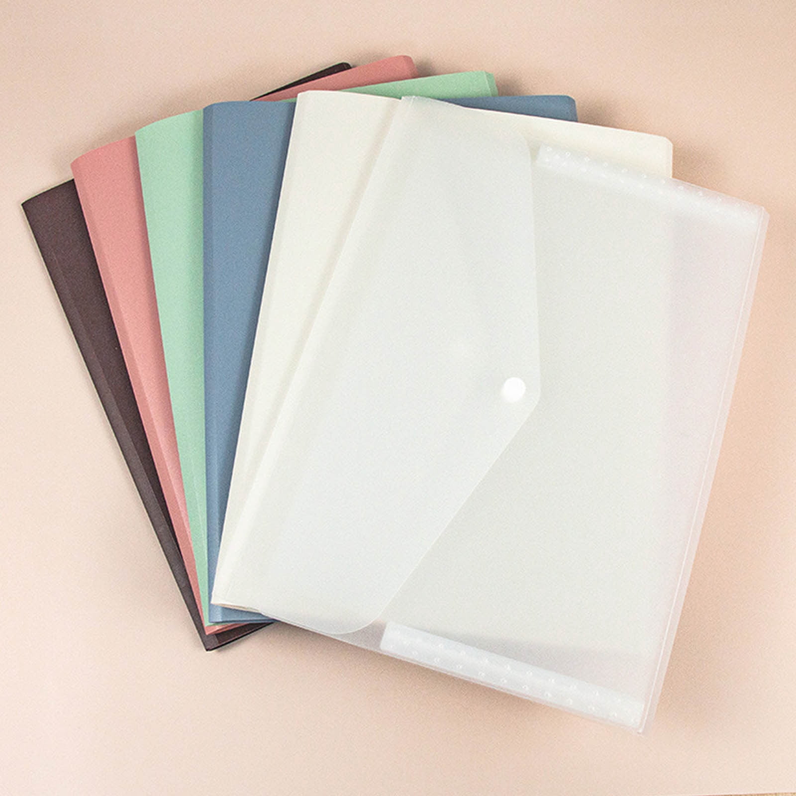 2-Pocket A4 File Organizer Bag with Handle, Portable Multi-Layer ...