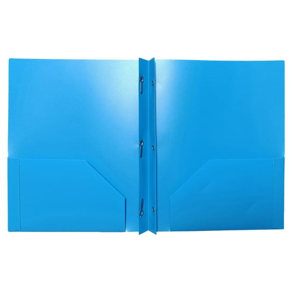 2 Pocket Folders 3 Prong Folders, Plastic Pocket Folders with Prongs ...
