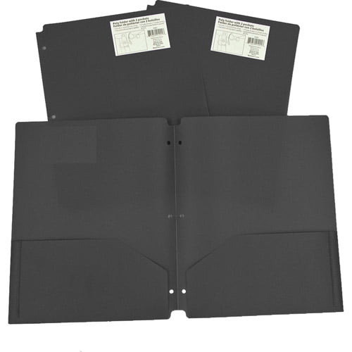2-Pocket Poly Folder, Available in Multiple Colors - Walmart.com