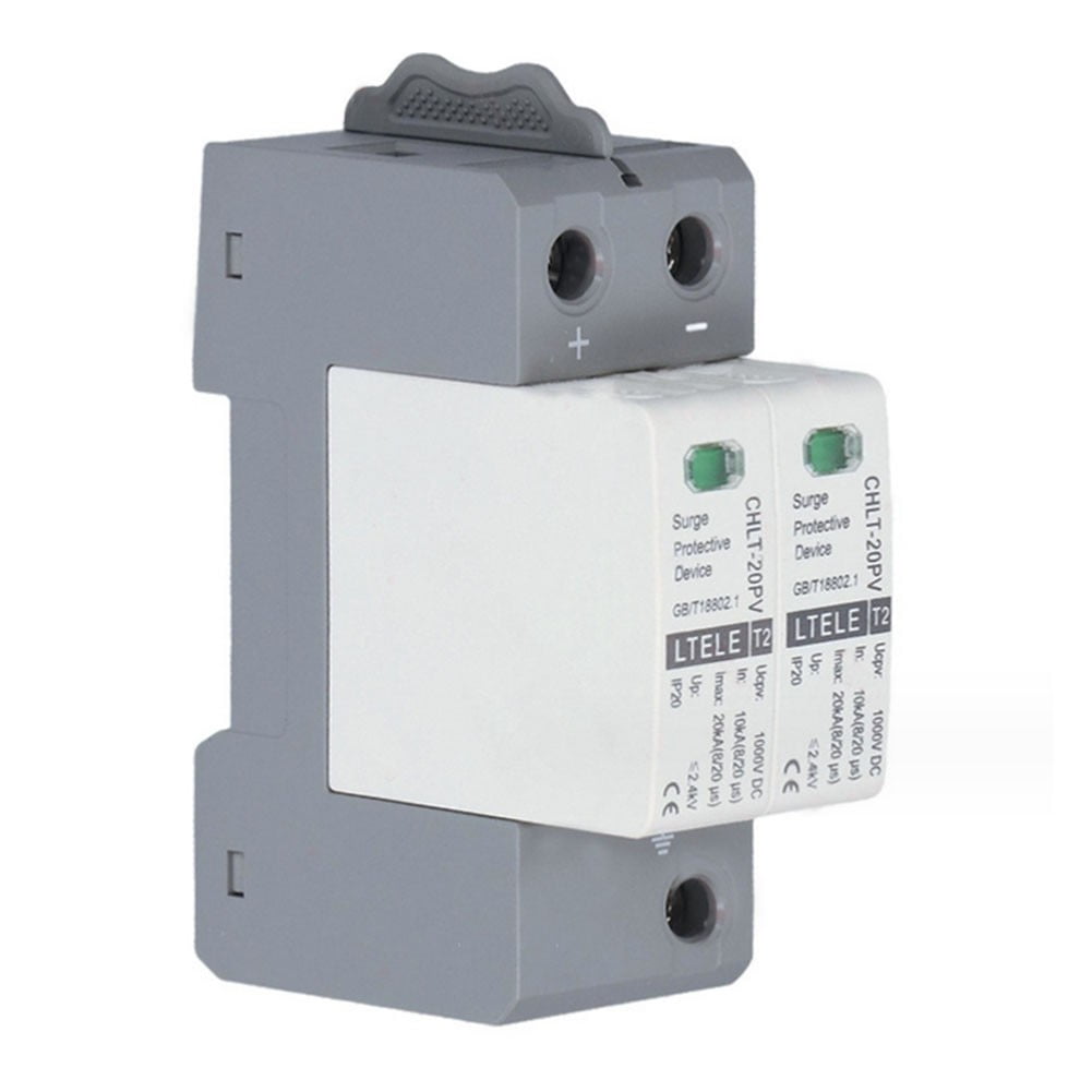 2 Pole 500/1000V Solar Dc Surge Protector Protection Device Dc 20-40Ka ...