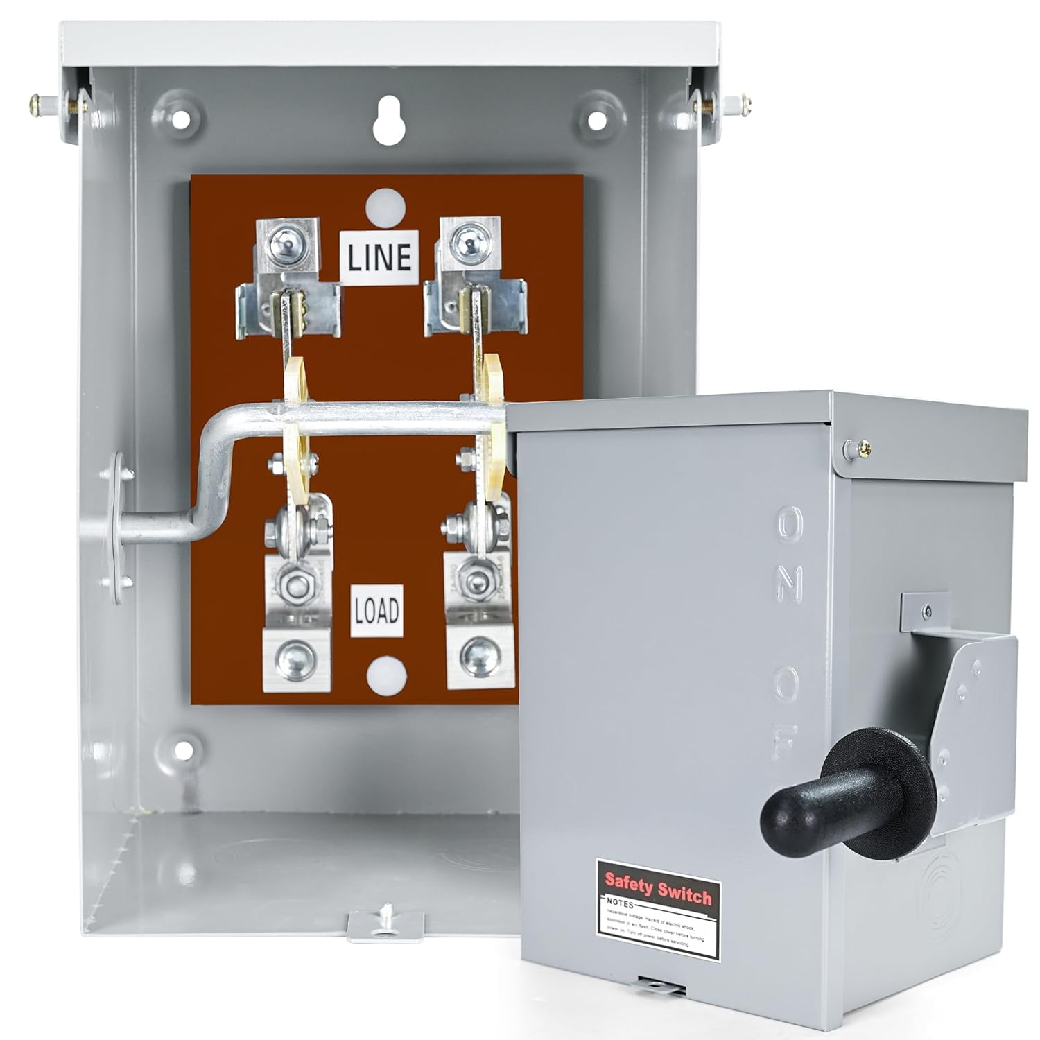 200-Amp, 2 Pole 120V/240V General Safety Switch, Non-Fused AC ...