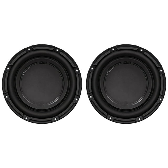 (2) Polk Audio DB1042SVC 10” 1050w Single 4-Ohm Car/Marine Audio ...