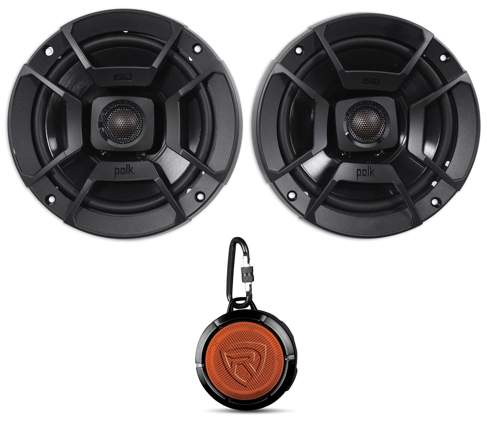 Polk Audio DB652 6.5" 300w Waterproof Marine Car Speakers, Easy Auto ...