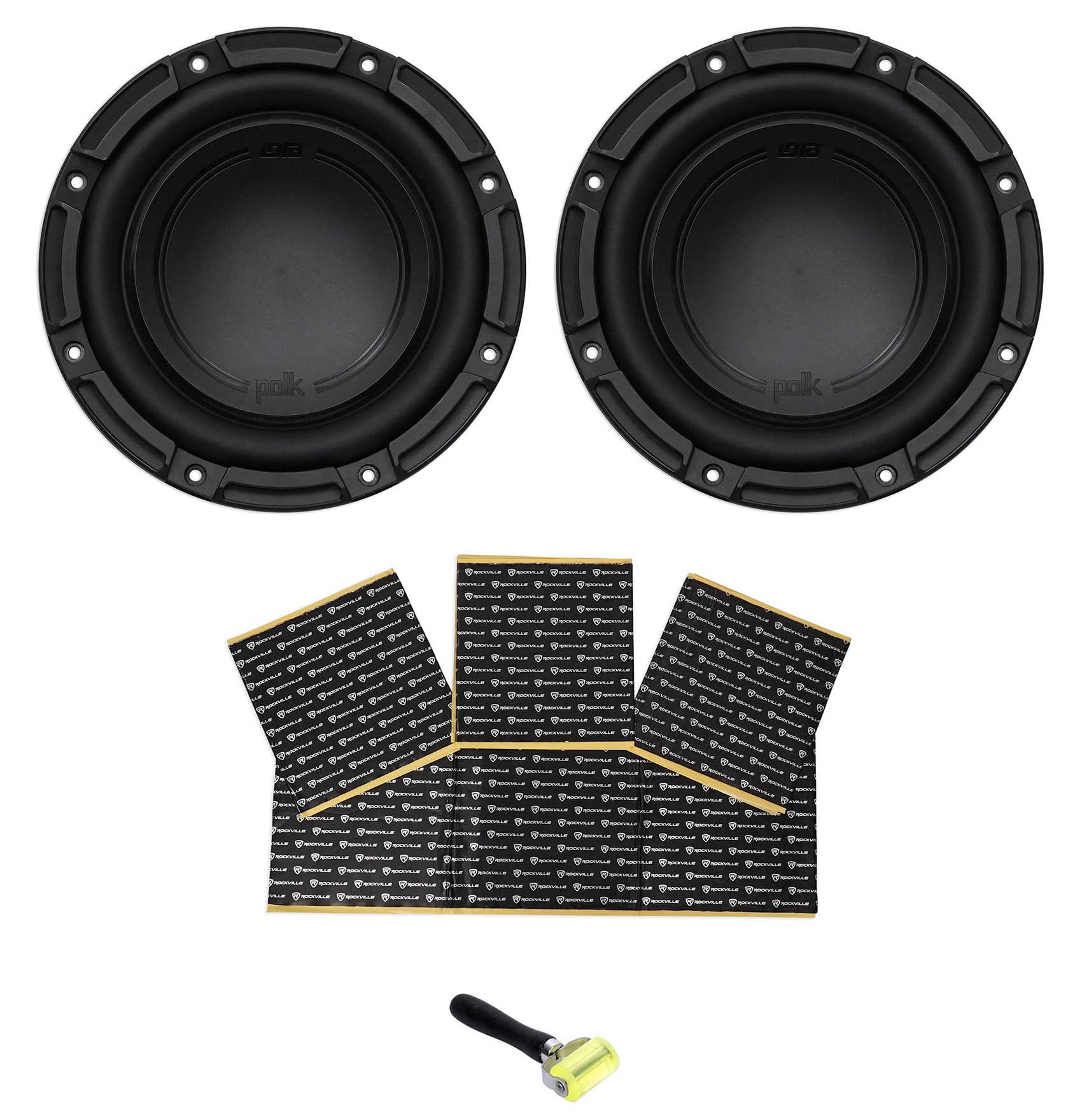 (2) Polk Audio DB842DVC 8” 1500 Watt Dual 4-Ohm Car Audio Subwoofer Sub ...