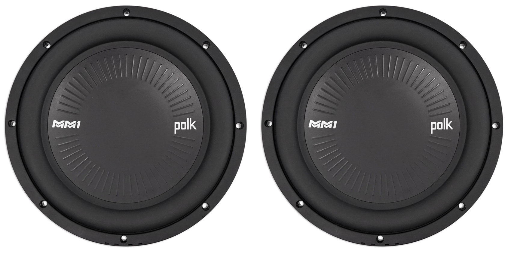 (2) Polk Audio MM1042SVC 10” 1200w Single 4-Ohm Car/Marine Audio ...