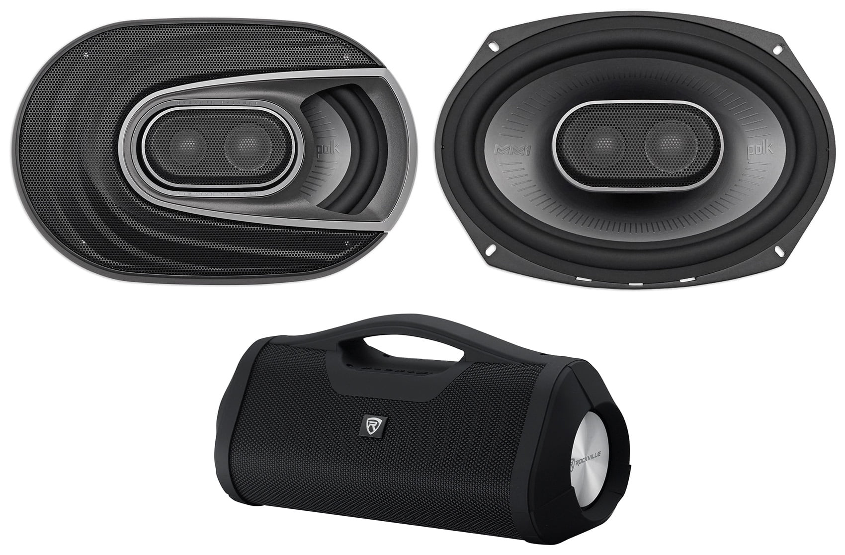 (2) Polk Audio MM692 6x9” 900 Watt 3-Way Car Audio Marine/ATV Speakers ...