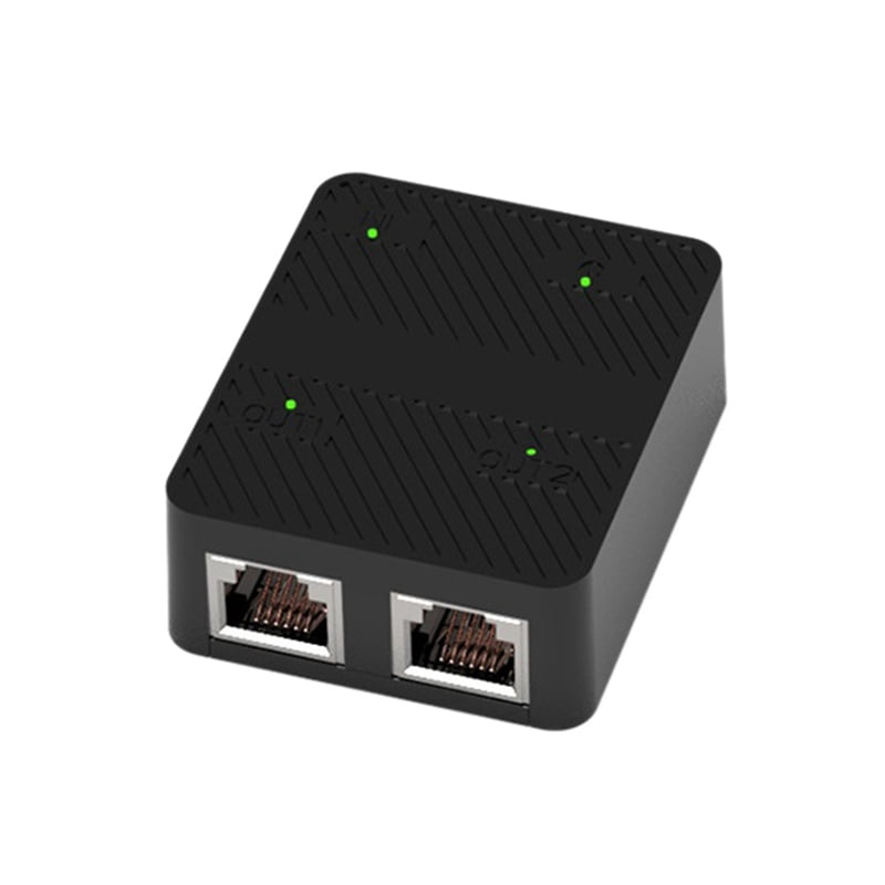 2 Port 100Mbps Network Switch RJ45 Network Cable Splitter Extender ...
