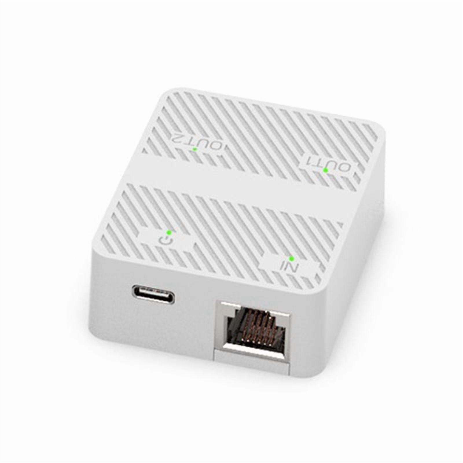 2 Port 100Mbps Network Switch RJ45 Network Cable Splitter Extender ...