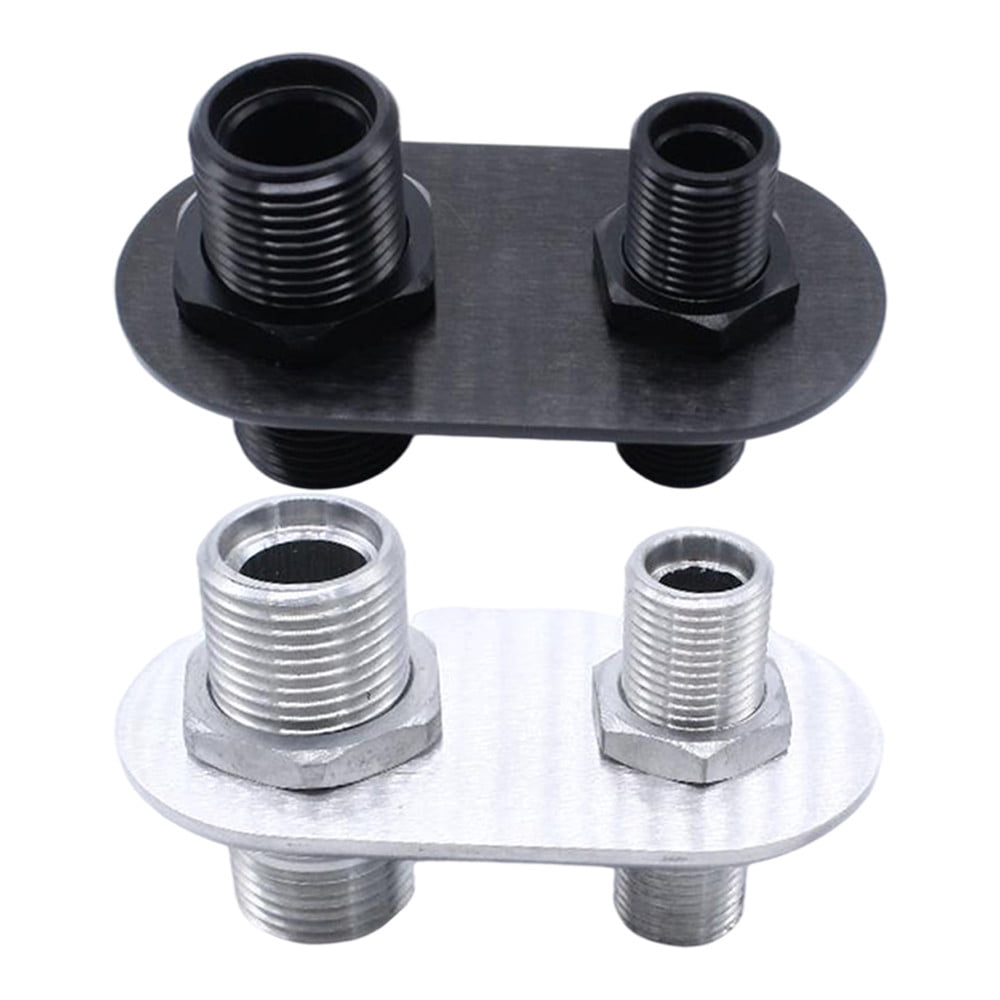 2-Port Billet Aluminum Firewall Heater & A/C Bulkhead Connector Hot Rod ...