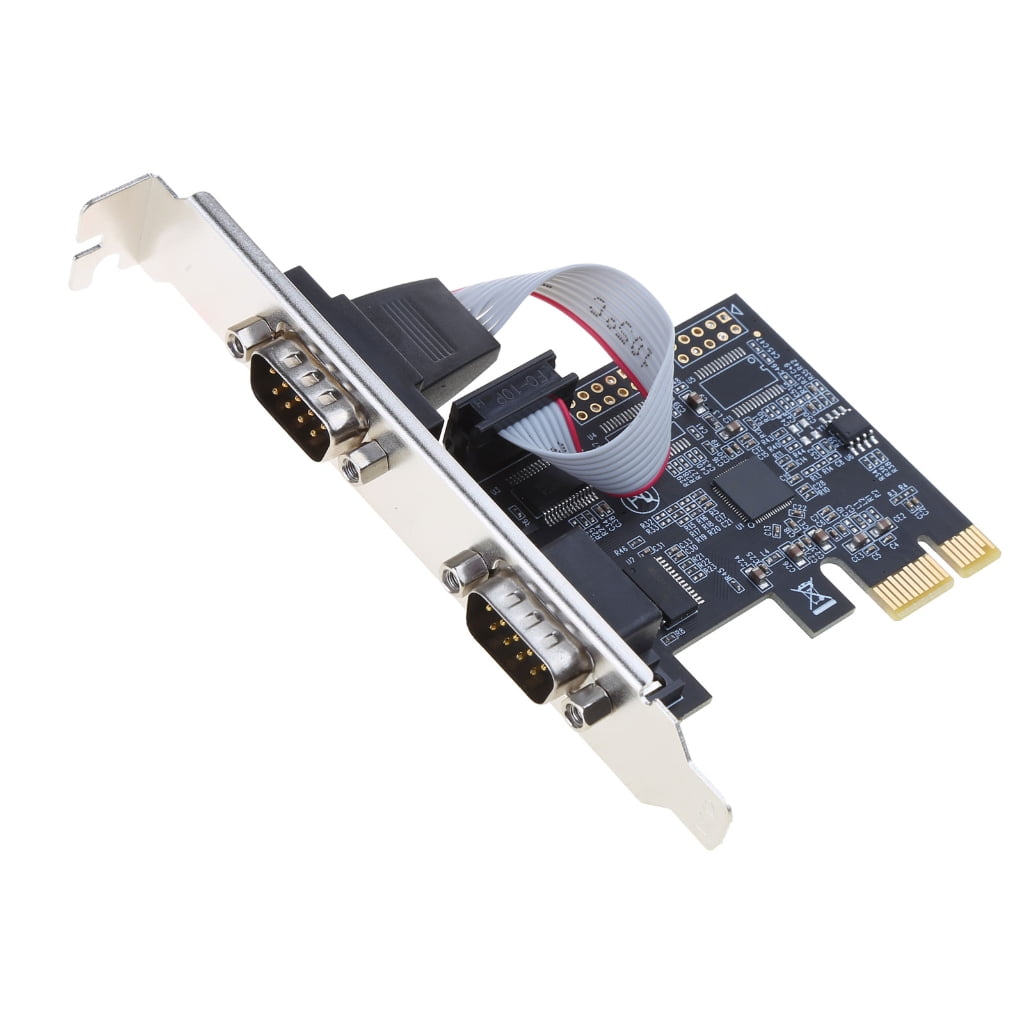 2 Port Low Profile RS232 PCI for Express Adapter Card with 16550 UART ...