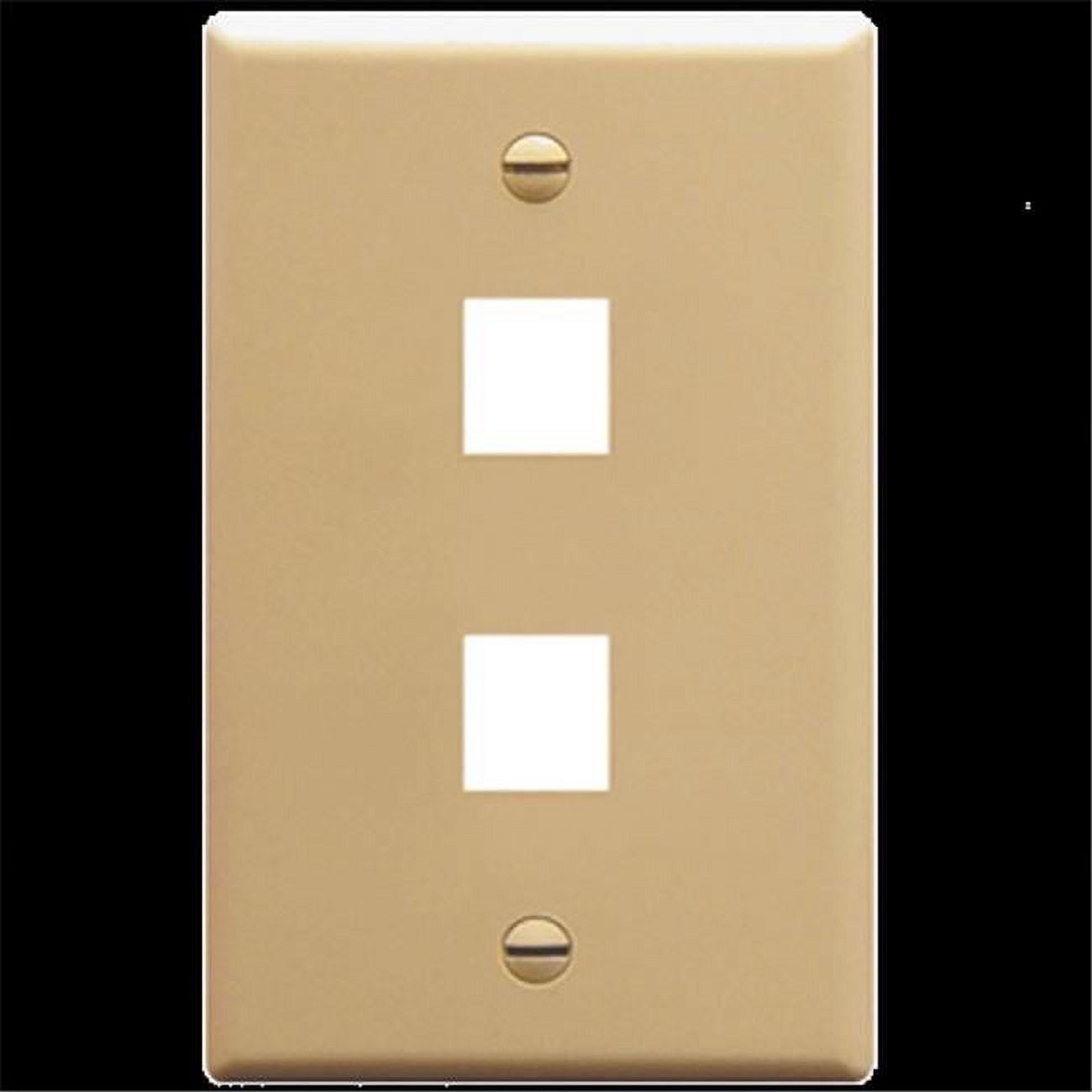 2-Port Oversized Faceplate, Ivory - Walmart.com