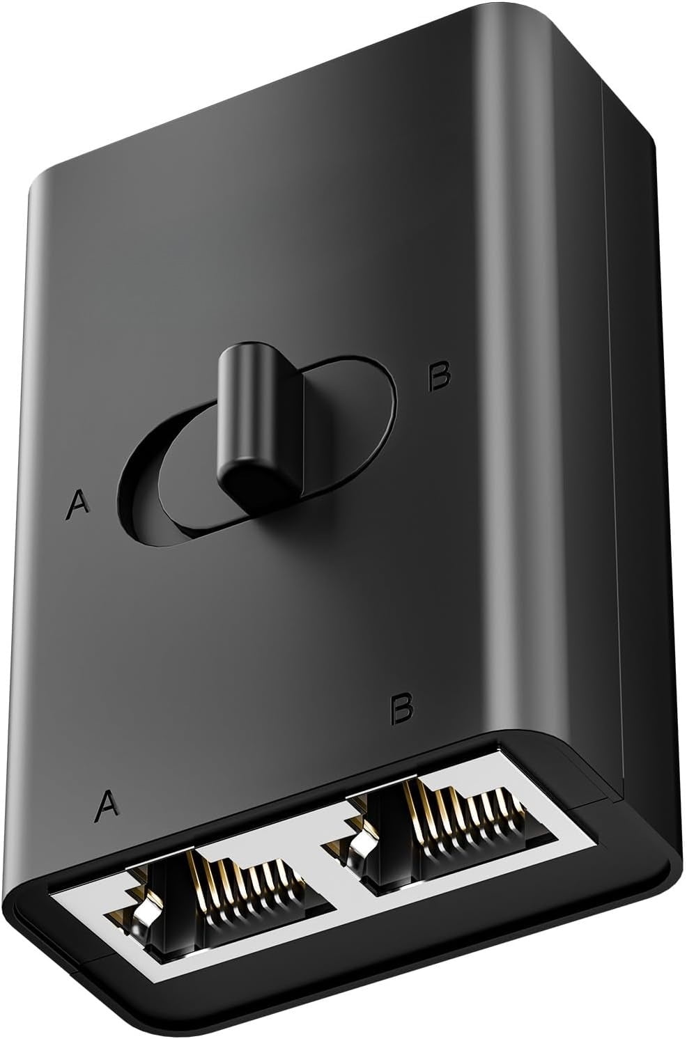 2 Port RJ45 Network Switch, Ethernet Splitter 2-in 1-Out or 1-in 2-Out ...