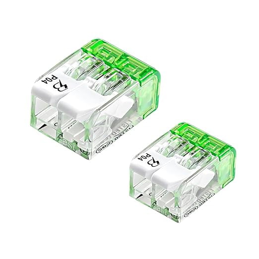 2 Port Splicing Connector, Lever-Nut Assortment for All Wire 12-24 AWG ...