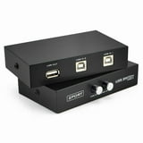 2 Port USB 2.0 Manual Sharing Switch Box with Share Hub Selector for PC ...