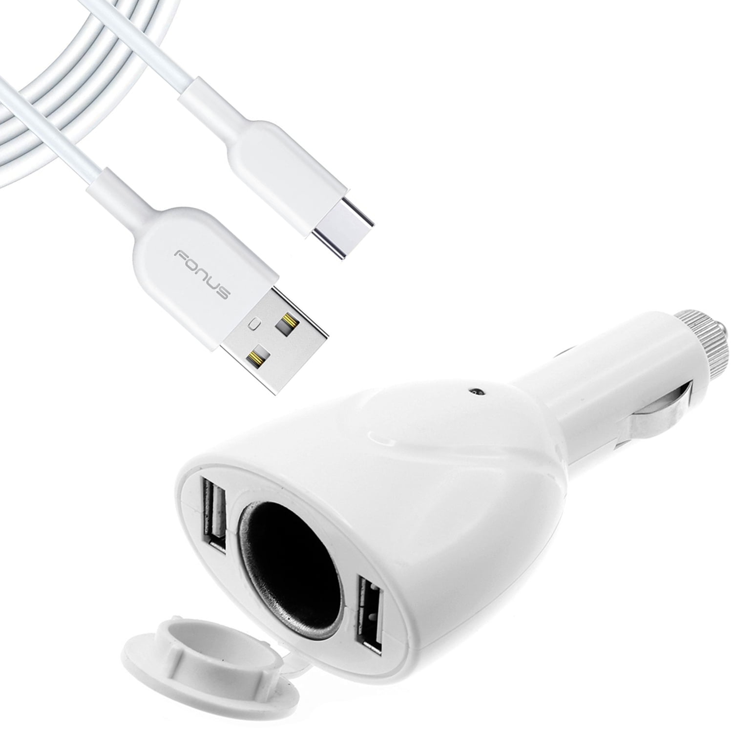 2-Port USB Charger for Google Pixel 8/Pro Phones - 6ft Type-C Cable ...