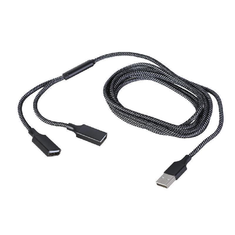 2 Port USB Splitter Adapter Cable for Fast Data and Power Management ...