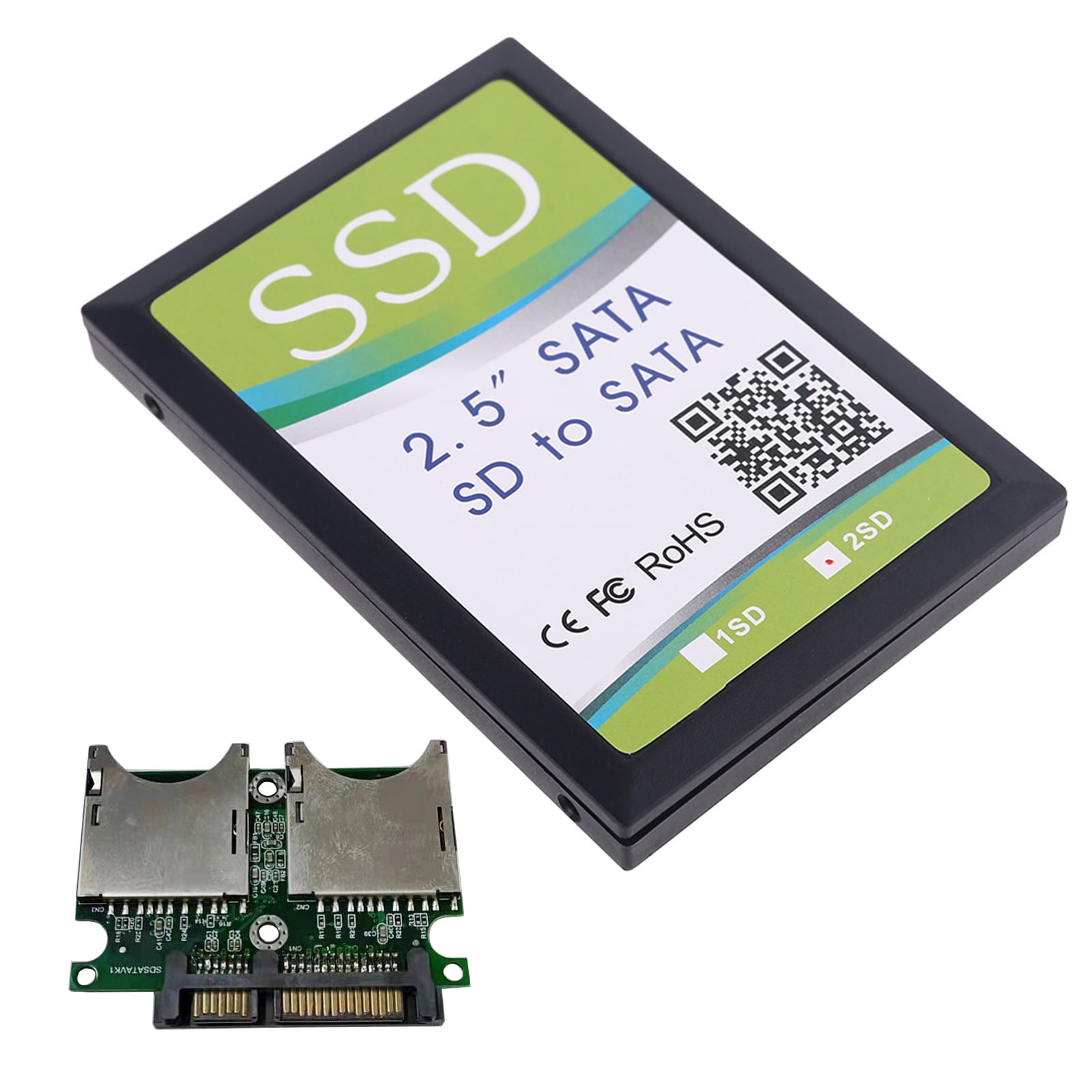 2 Port for MMC for RAID to Adapter Converter with Enclosure for Case ...