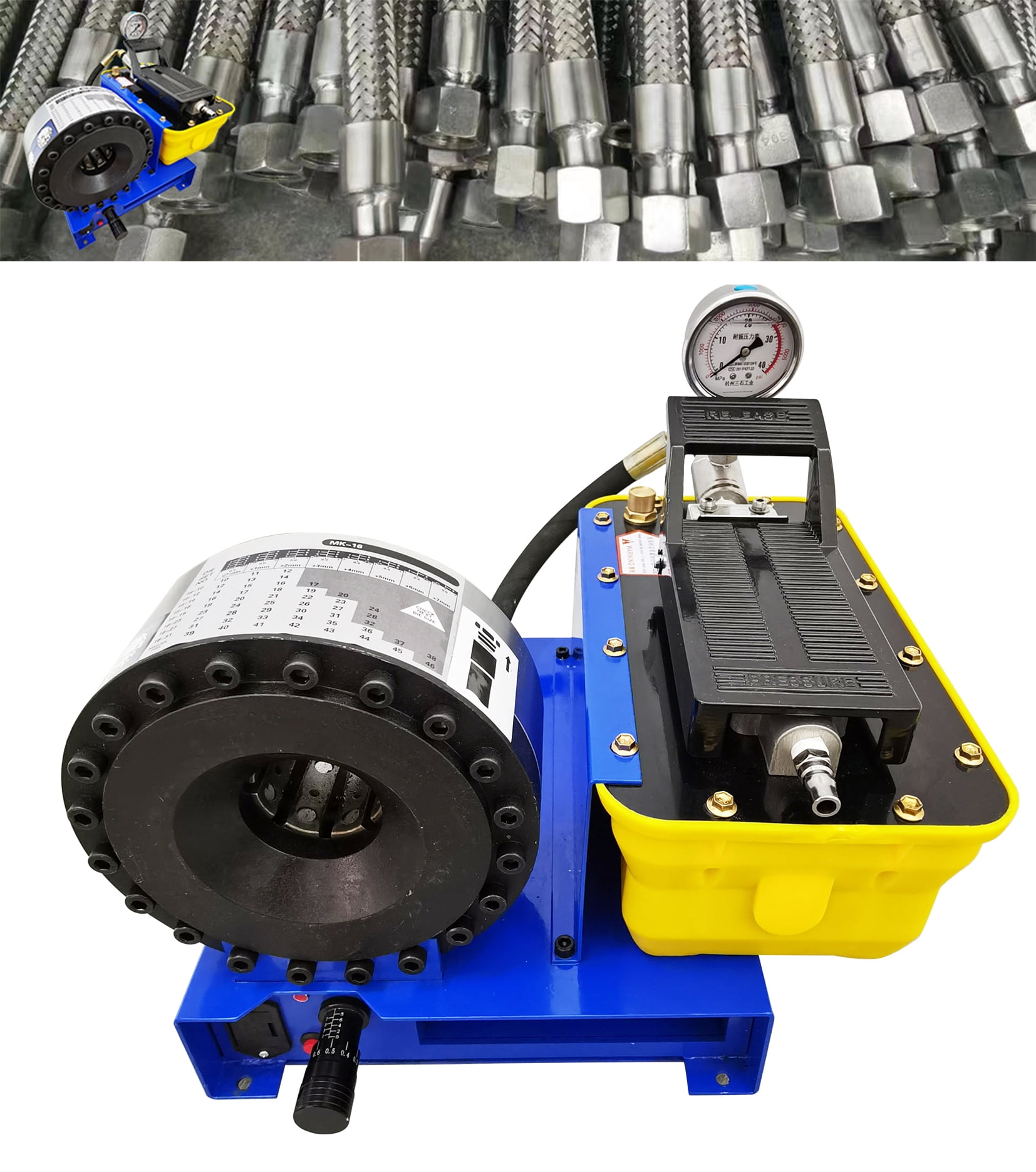 2" Portable Pneumatic Hose Crimper High Pressure Hydraulic Hose ...