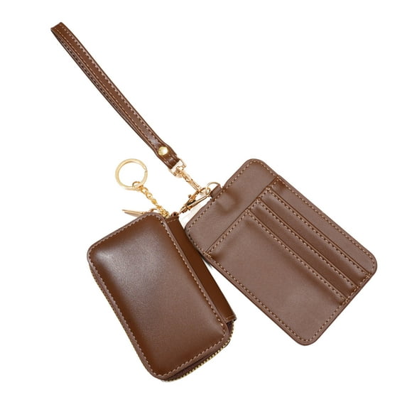 2. Portable Wristlet Wallet with Keychain & Zippered Pouches, Card ...